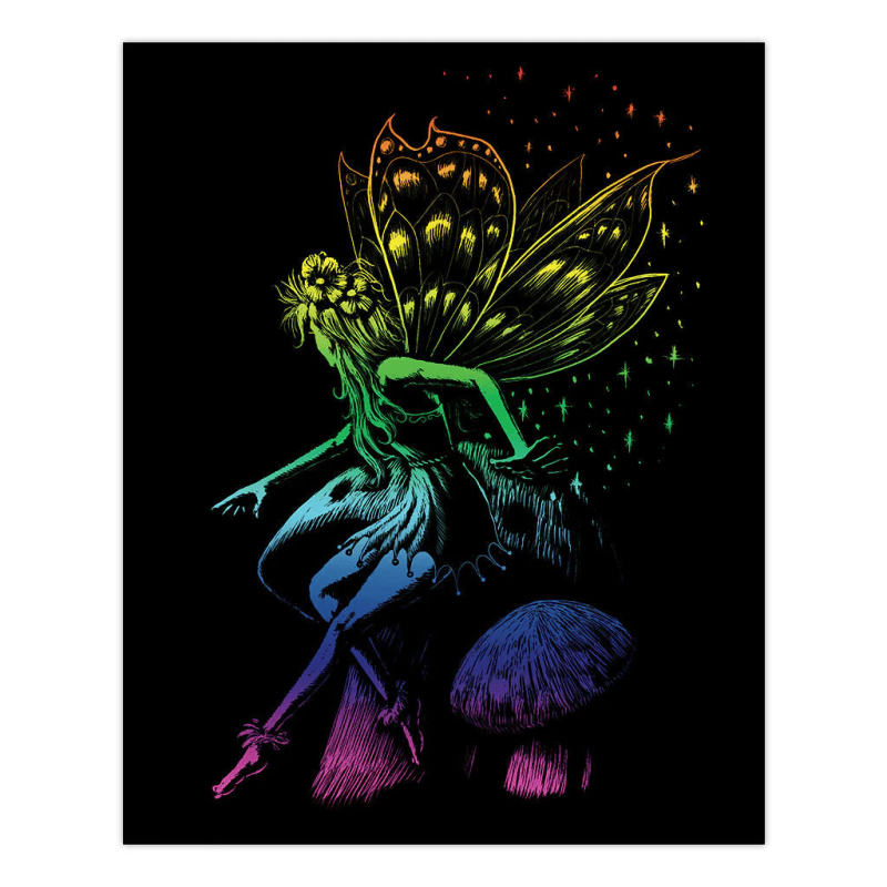 Kit à gratter arc-en-ciel – Prince des fées