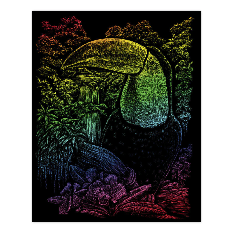 Kit à gratter arc-en-ciel – Toucan