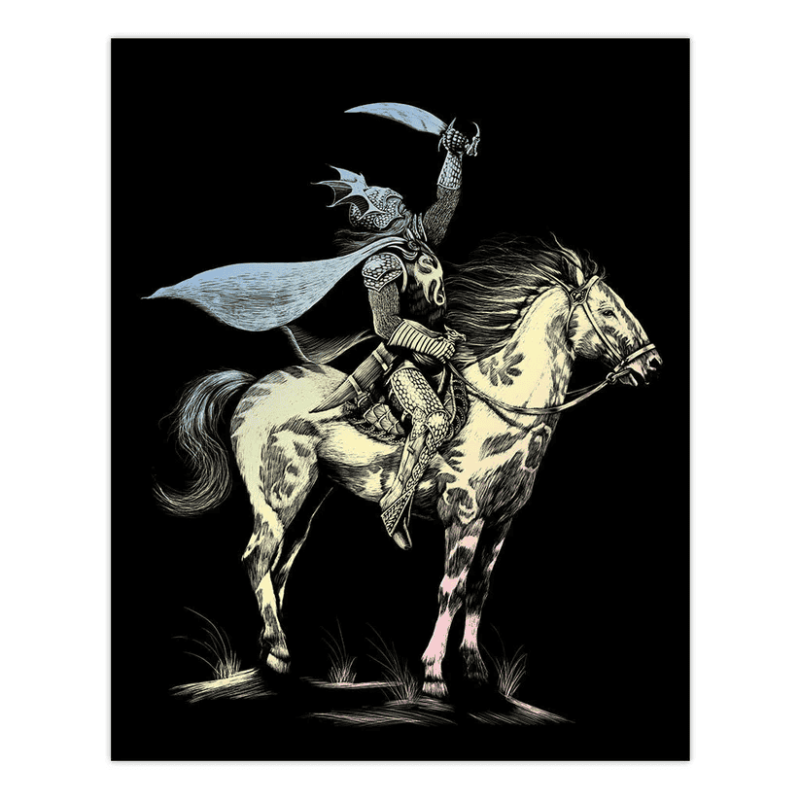 Kit à gratter holographique – Esprit du dragon