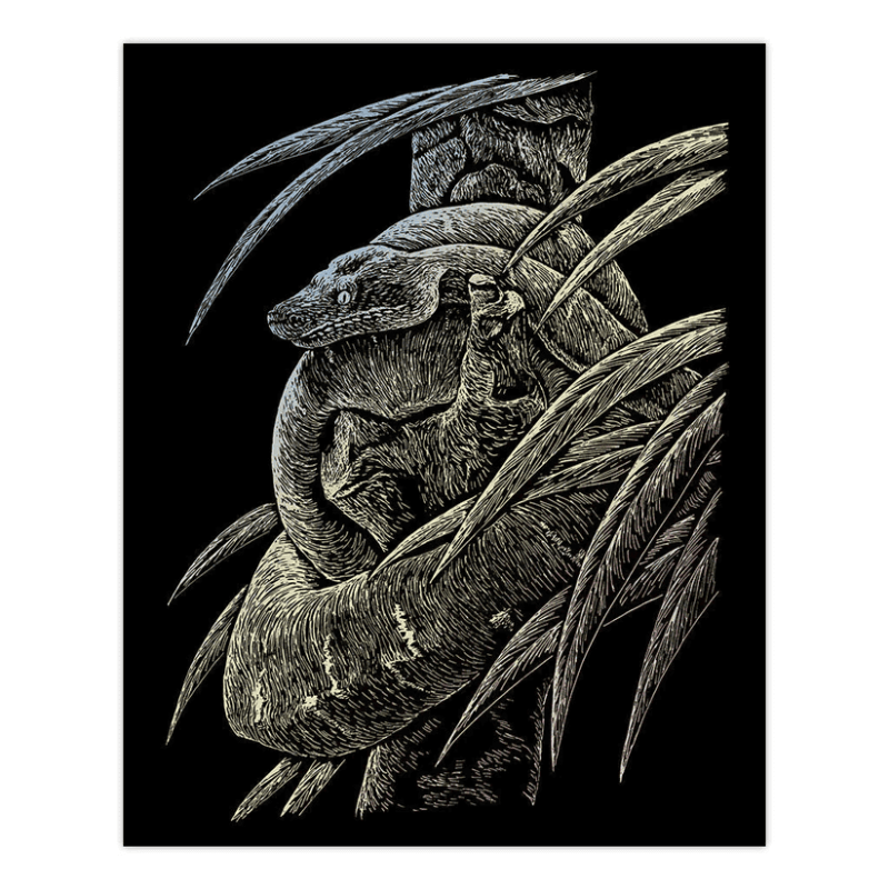 Kit à gratter holographique – Serpent