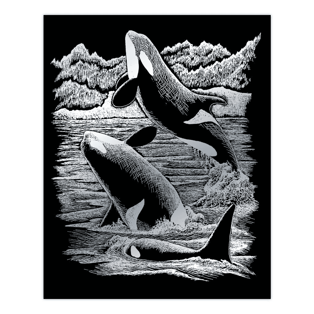 Peinture à gratter argent - Orques