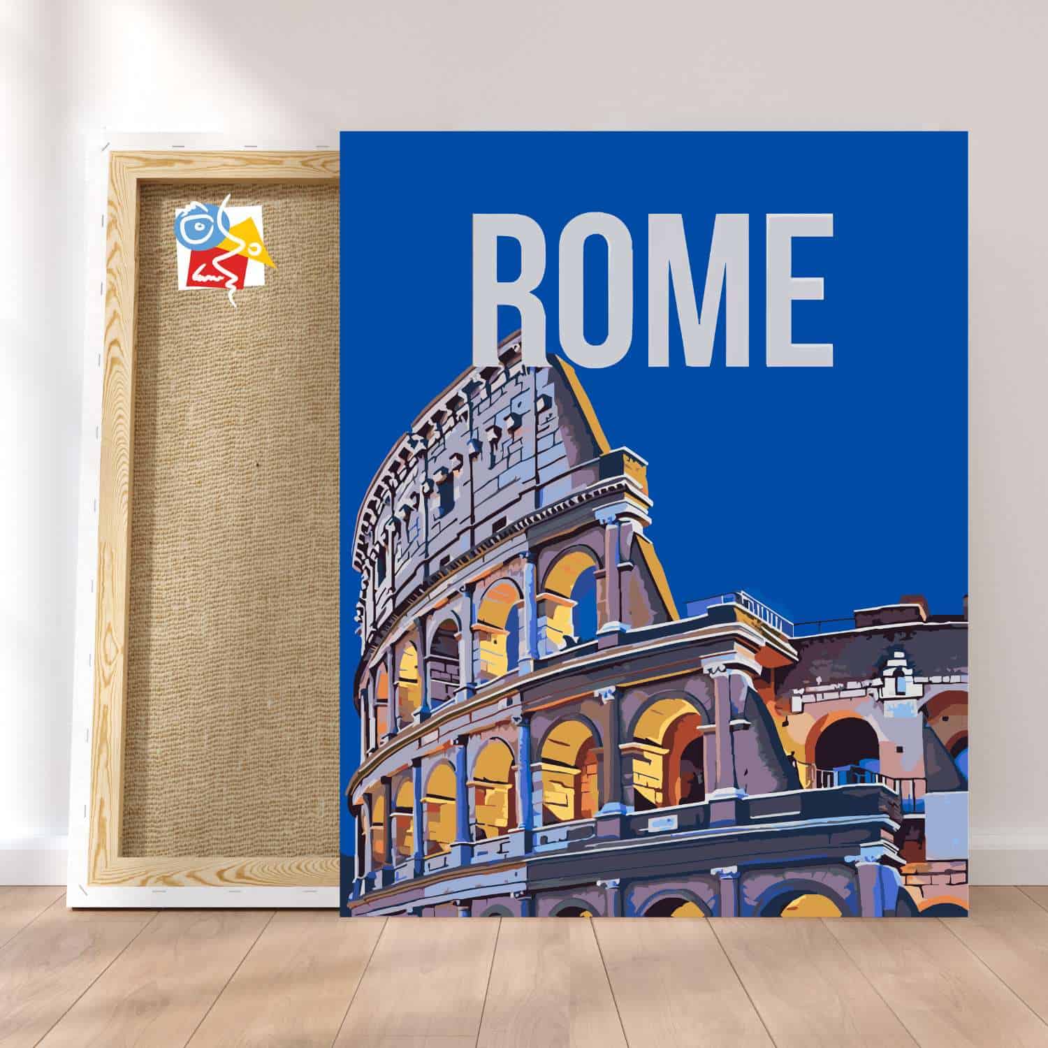 Peinture Par Numéros - Rome, affiche de voyage